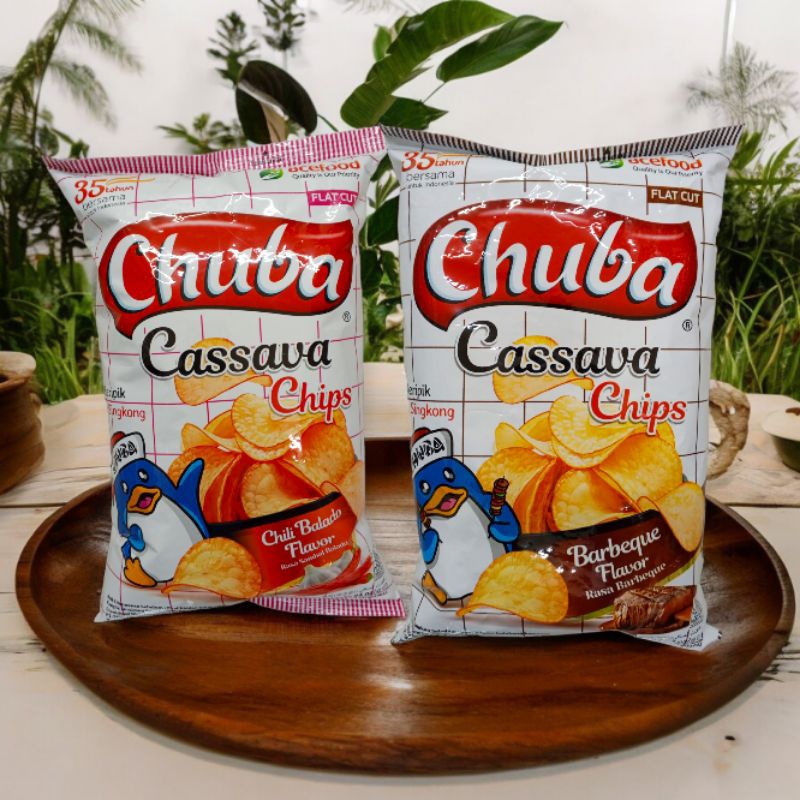 Jual Chuba Cassava Chips Keripik Singkong balado dan Barbeque 140g ...