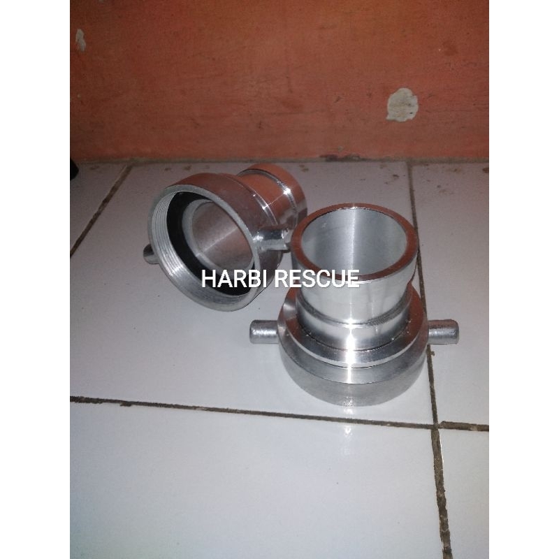 Jual Adaptor machino 2,5 x 2 inch aluminium pemadam api | Shopee Indonesia