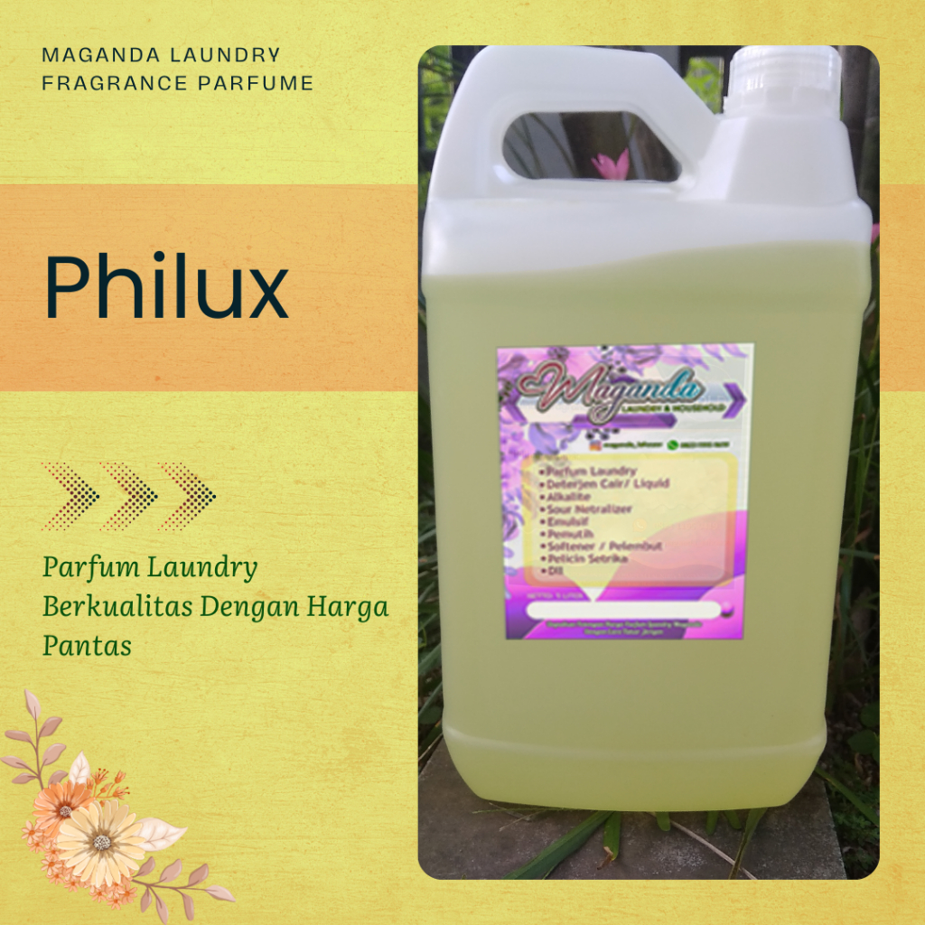 Jual PARFUM LAUNDRY AROMA PHILUX UKURAN 5 LITER (GRADE GOLD, SILVER DAN ...