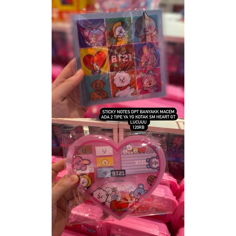 Jual JASTIP BT21 x MINISO - STICKY NOTE SET | Shopee Indonesia