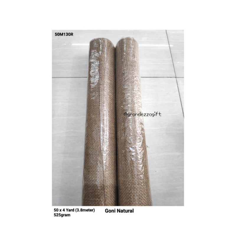 Jual KARUNG GONI JUTE BURLAP NATURAL PER ROL FLOWER WRAPPING | Shopee ...