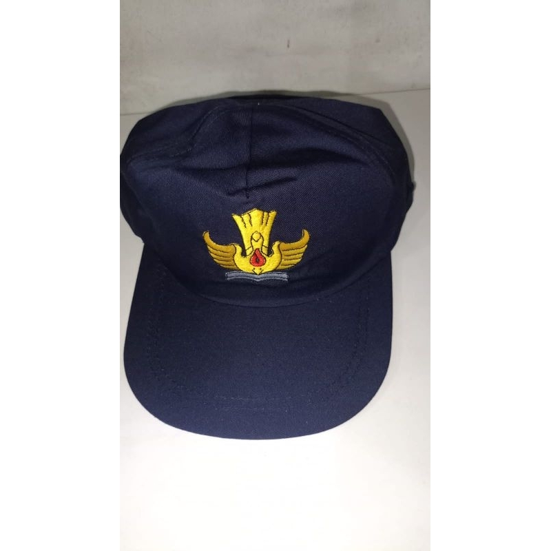 Jual Topi SMP MTS topi sekolah anak SMP warna biru sekolah SMP MTS ...
