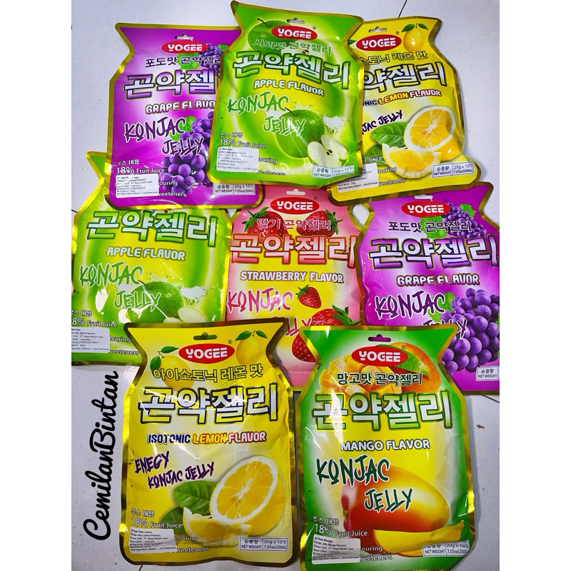 Jual BUY 1 GET 1 YoGee konjac jelly 200gram Fruit)exp 06/2025 | Shopee ...