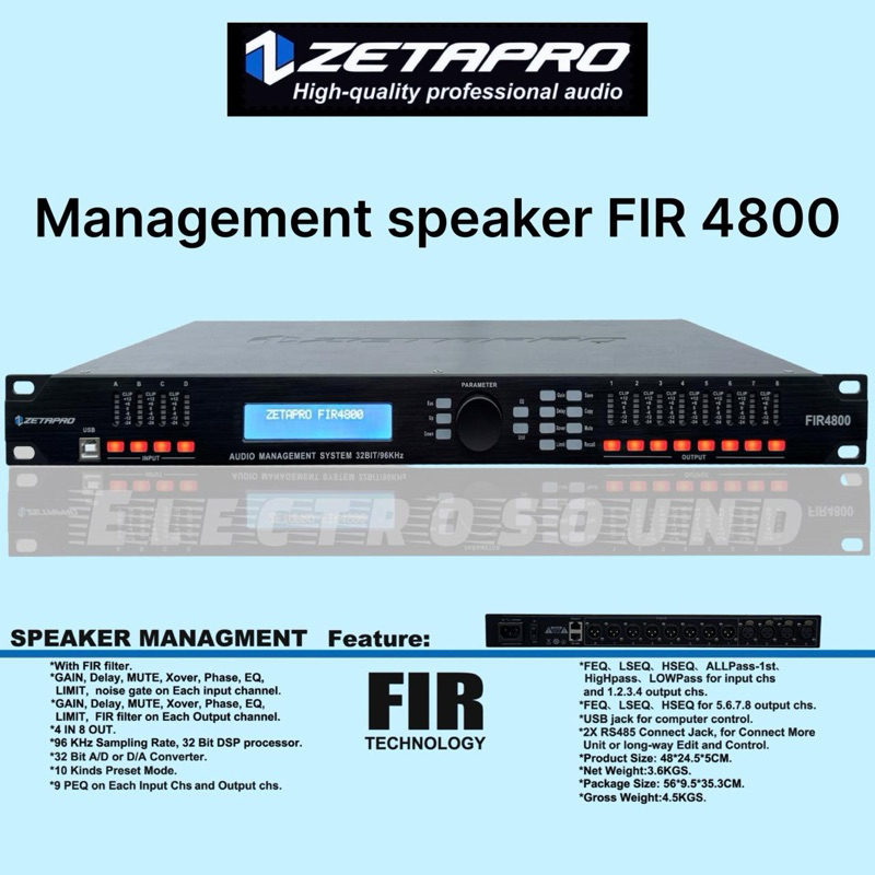 Jual DLMS MANAGEMENT ZETAPRO FIR 4800 / MANAGEMENT SPEAKER ZETAPRO FIR4800 / ZETAPRO ORIGINAL ...