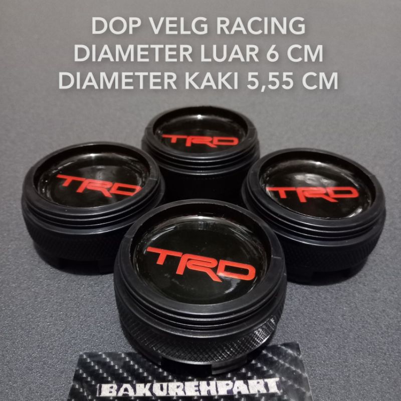 Jual Dop roda tutup velg mobil racing silinder kecil tulisan TRD ...
