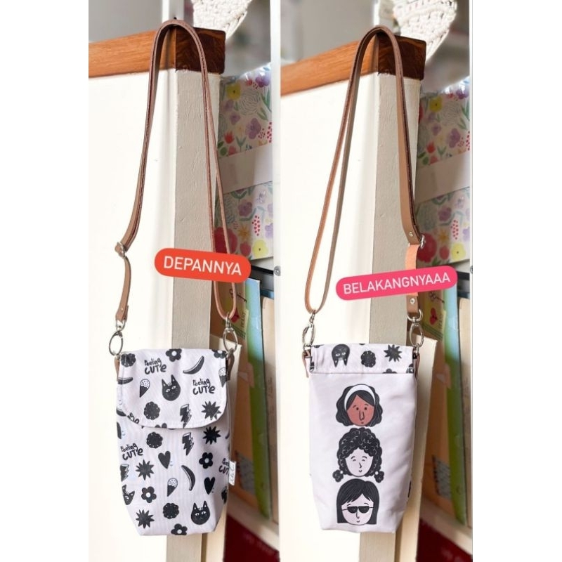 Jual Ideku handmade Sling Pouch Cute Faces / Pubi in The Garden ...