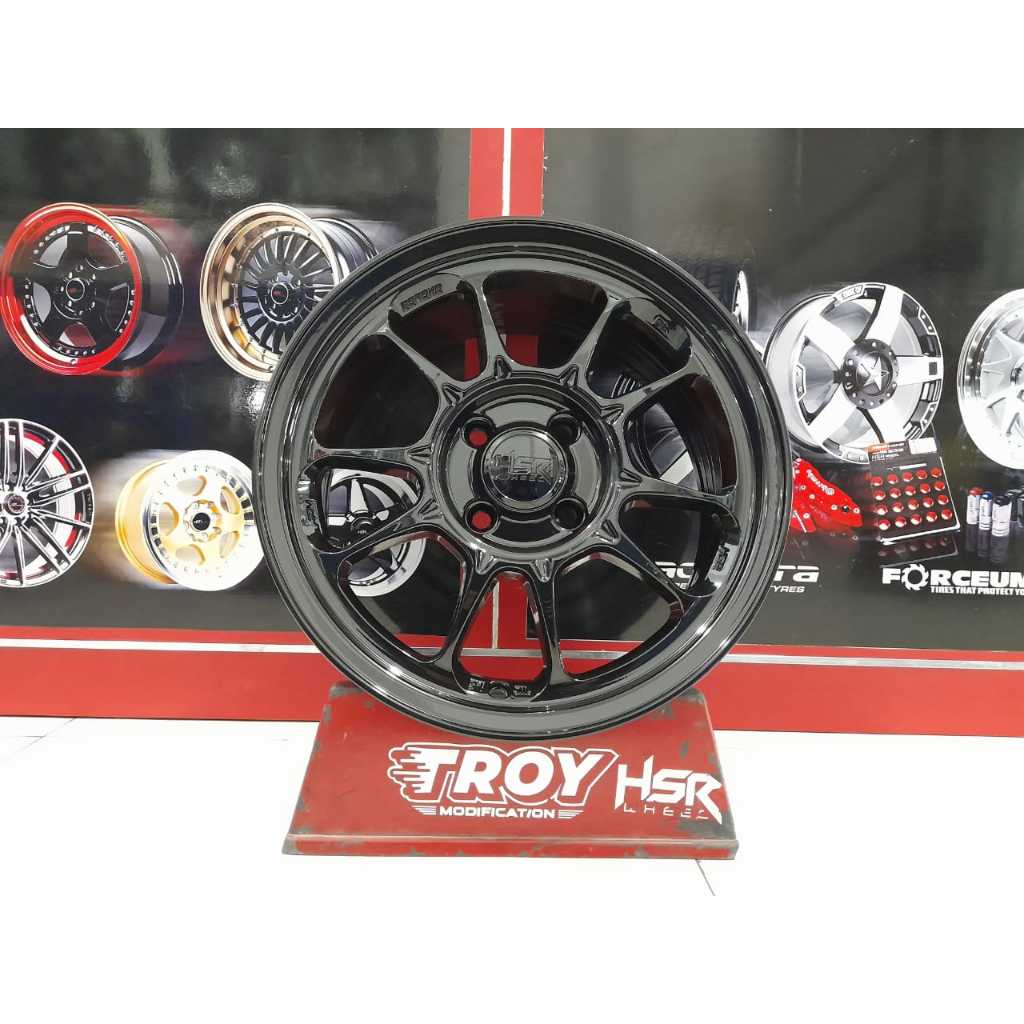 Jual Velg Racing GLOSSY BLACK HSR DL 4254 R15 Single Pcd 4x100 Mobil Sigra,Calya,Brio,Jazz,Yaris ...