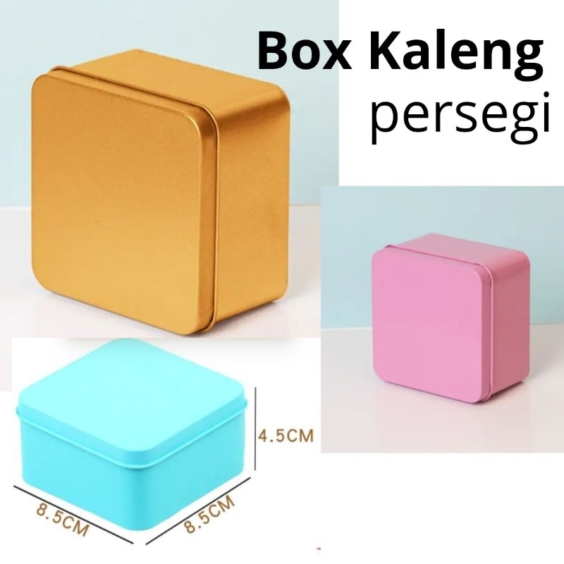 Jual Box kotak kaleng kecil persegi | Shopee Indonesia