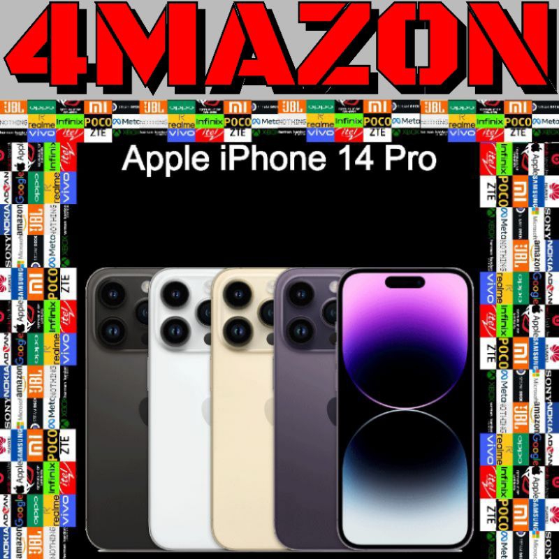 Jual {RESMI®} Apple iPhone 14 Pro [A16 Bionic Chip] [5G] (6/128 GB), (6/256 GB), (6/512 GB ...