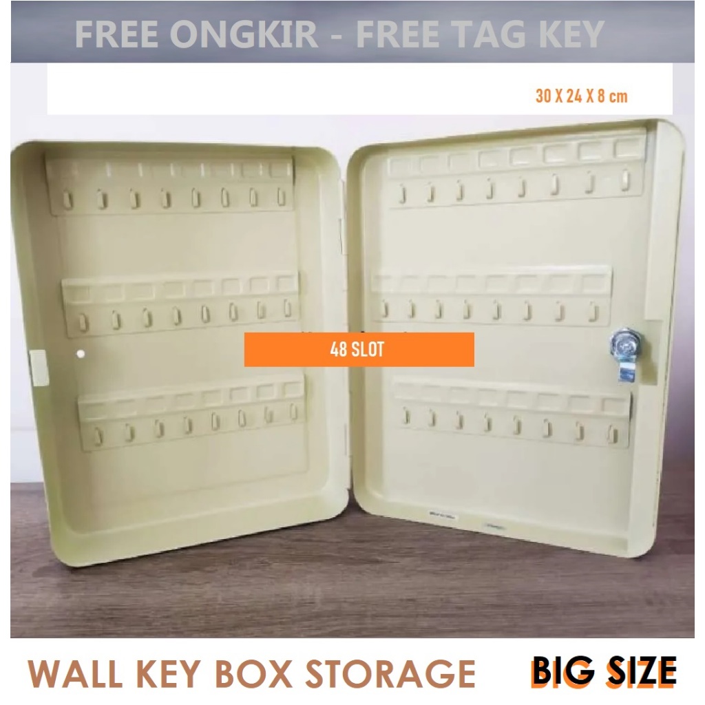 Jual COD WALL KEY BOX KOTAK KUNCI BERDAYA TAMPUNG 48 SLOT gantungan ...