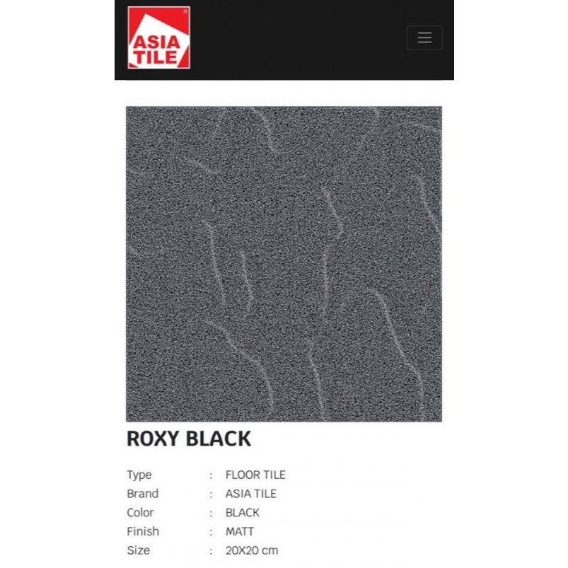 Jual KERAMIK LANTAI ASIA TILE ROXY 20X20 KW1 | Shopee Indonesia