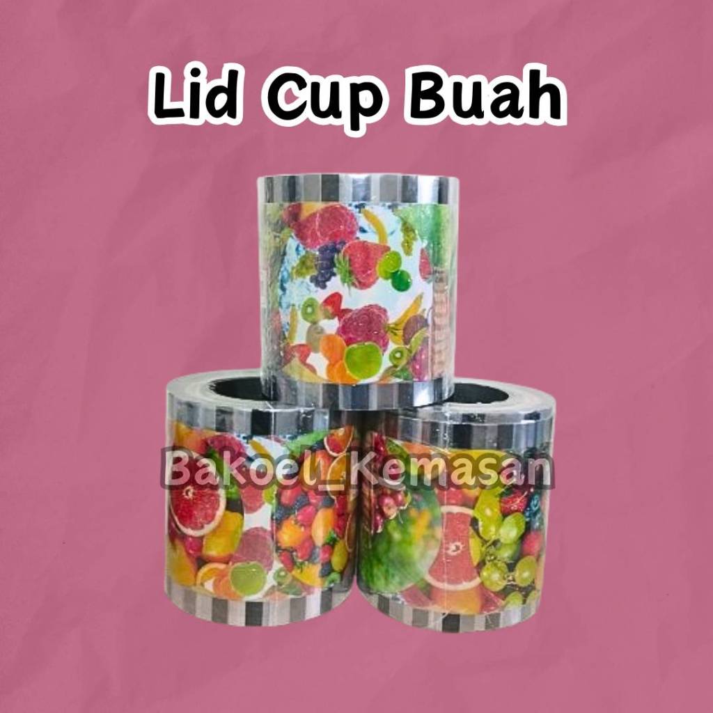 Jual Plastik LID CUP SEALER 1000 mata seal cup gambar / KARTUN / BUAH ...