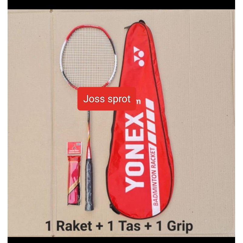 Jual RAKET BADMINTON 1 RAKET + TAS BONUS GRIP | Shopee Indonesia