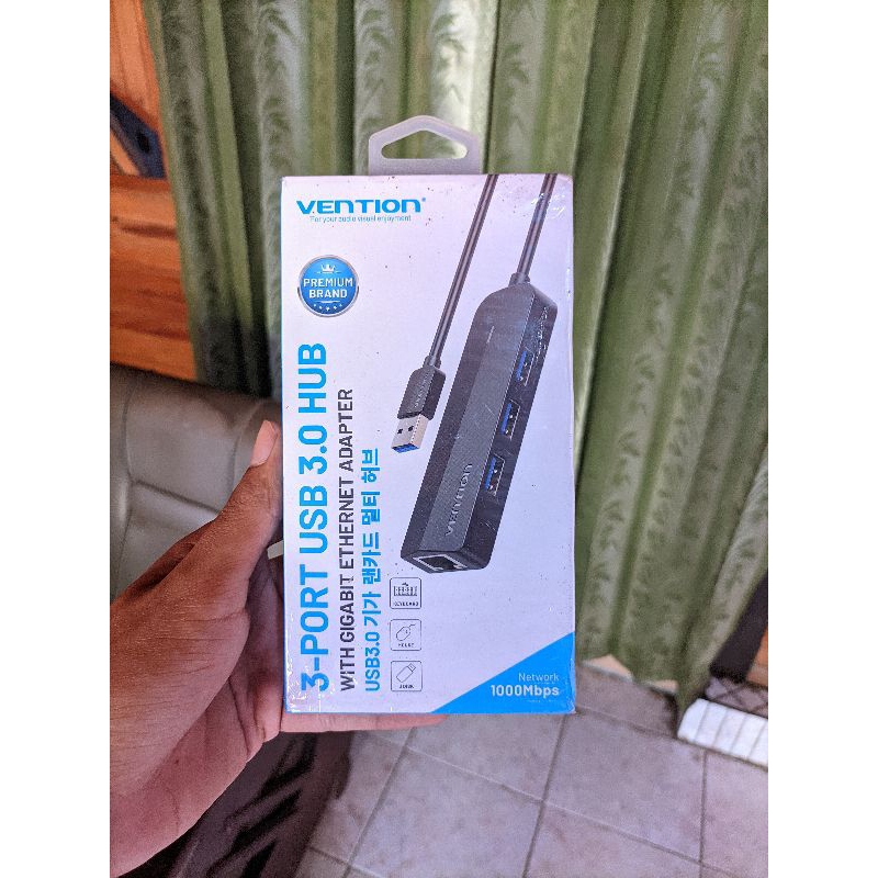 Jual USB Hub Vention 3.0 with Gigabit LAN Support Openwrt, Windows ...