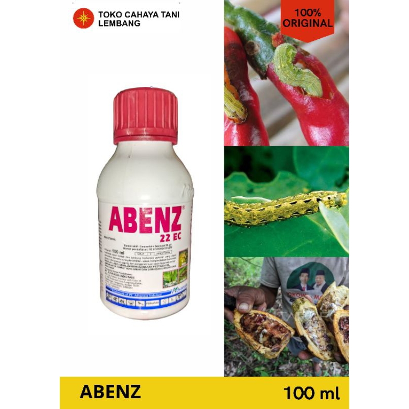 Jual abenz 100 ml insektisida pembasmi ulat grayak, ulat bor, penggerek ...