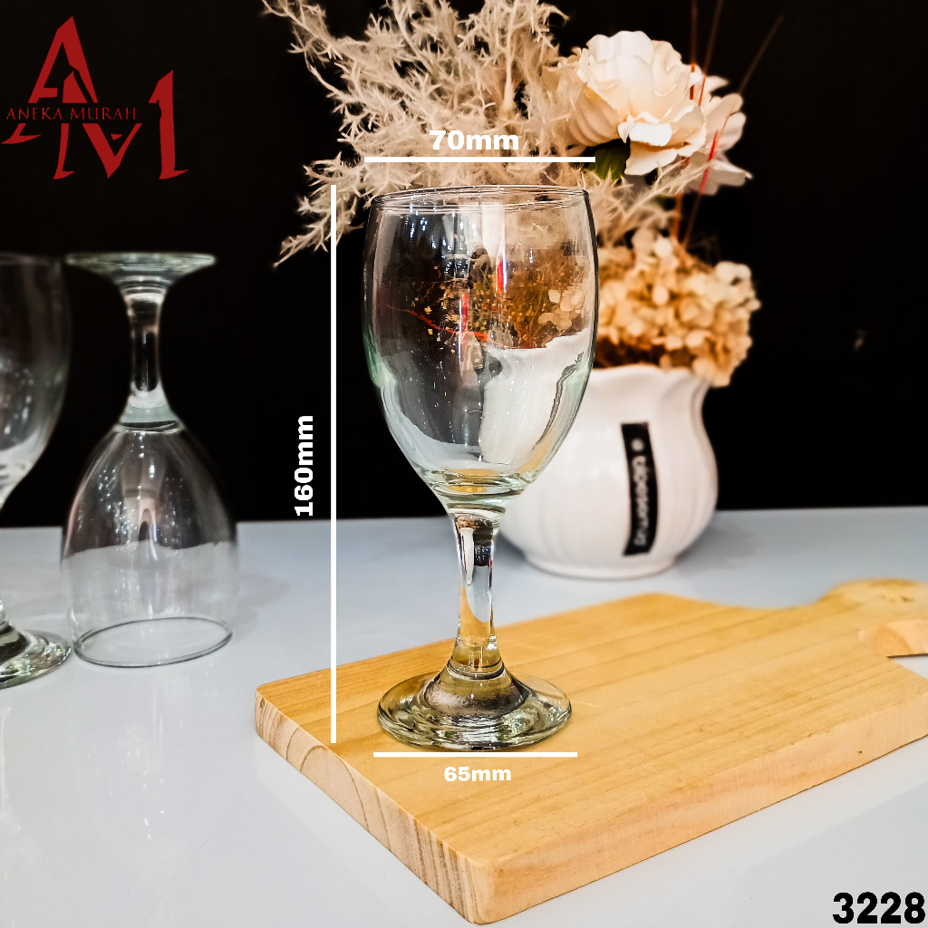 Jual GELAS SIRUP GELAS KAKI ISI 6 GELAS JUS STH-7ST/6-1WBP MILANO ...