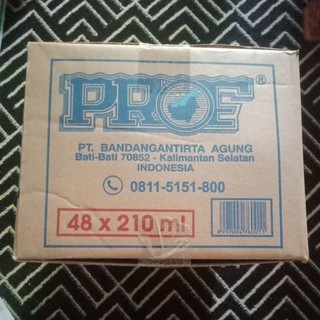 Jual Satu Dos Air Mineral Gelas 210 ml Prof Air Murni Reverse Osmosis ...