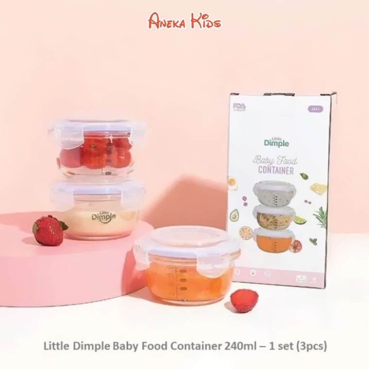 Jual Little Dimple Food Container 240ml | Shopee Indonesia
