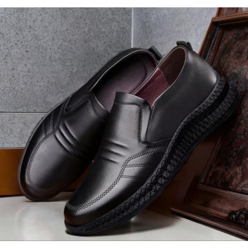 Jual Zapatoshop - Sepatu Pria Sepatu Kerja Formal Evander Bahan Kulit ...