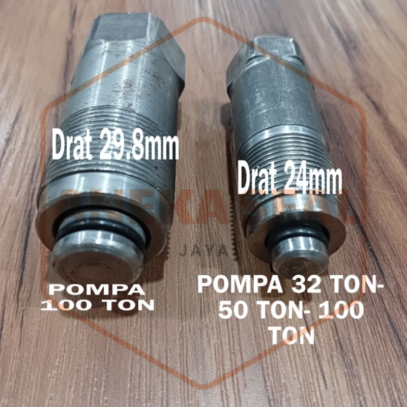 Jual POMPA PLUNGER/POMPA DONGKRAK BOTOL 32 TON- 50 TON- 100 TON DRAT ...