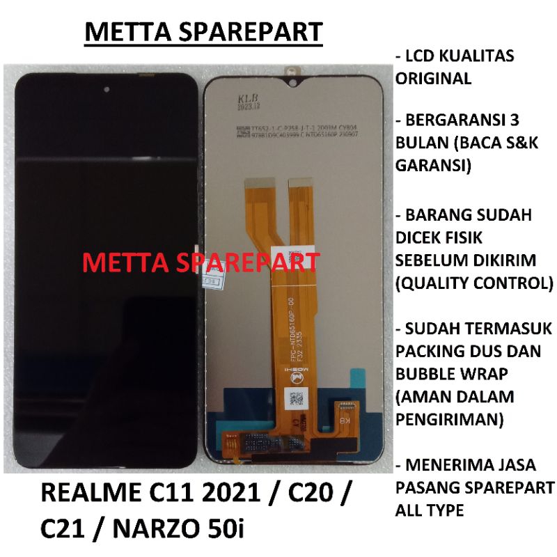Jual Original OEM LCD Touchscreen Realme C11 2021 / C20 / C21 / Narzo 50i | Shopee Indonesia