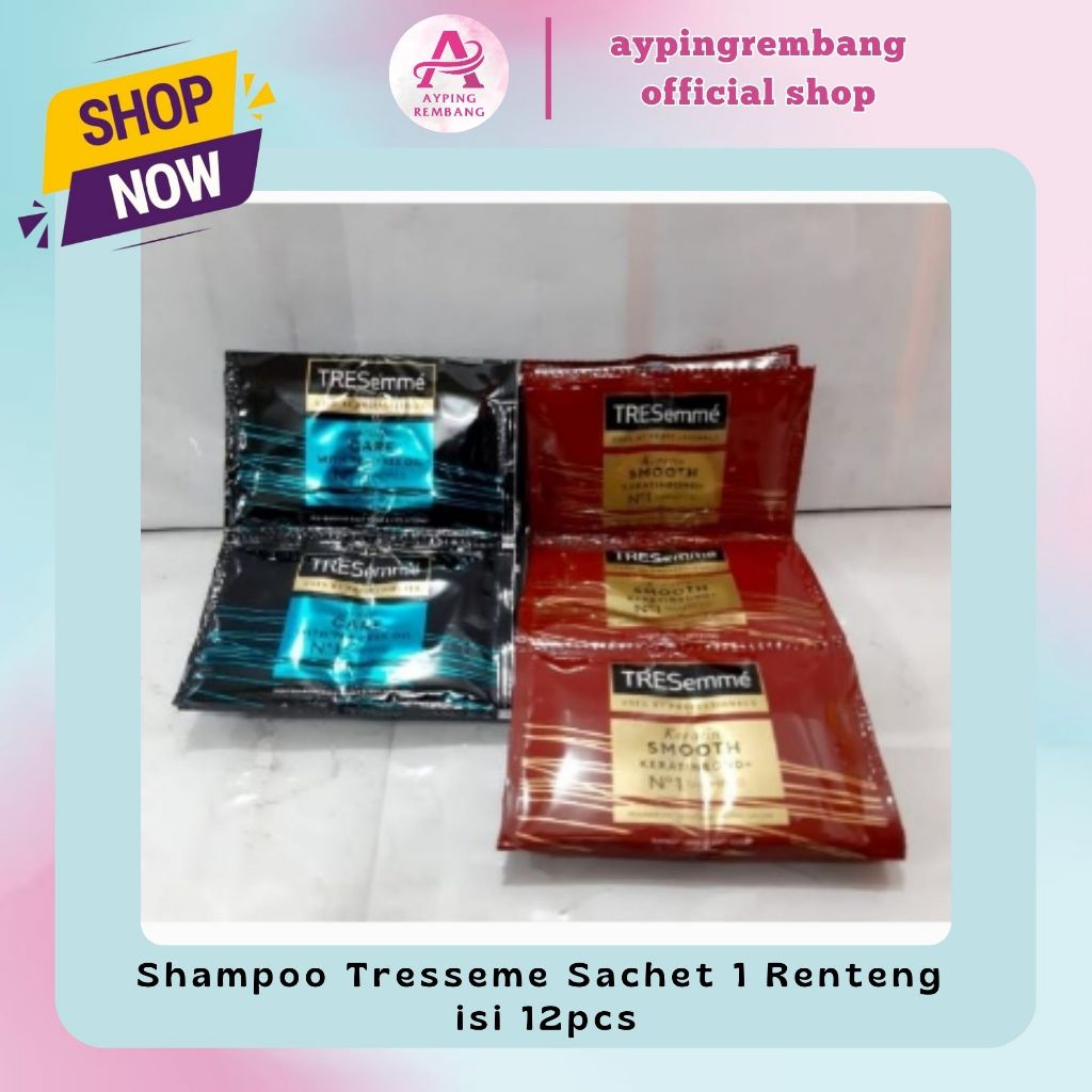 Jual Shampoo Tresemme Sachet DAPAT 2RENTENG | Shopee Indonesia
