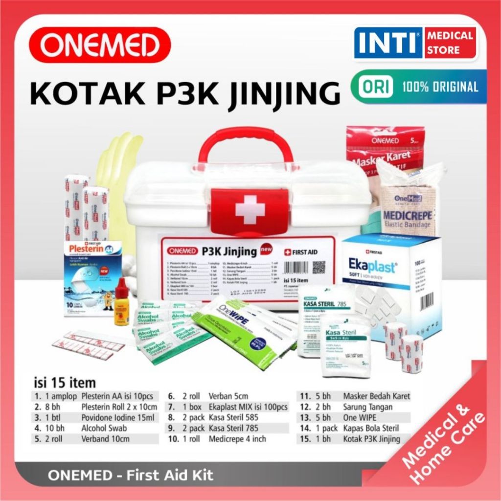 Jual Onemed | Kotak P3K Jinjing Onemed | First Aid Kit | Kotak P3K ...