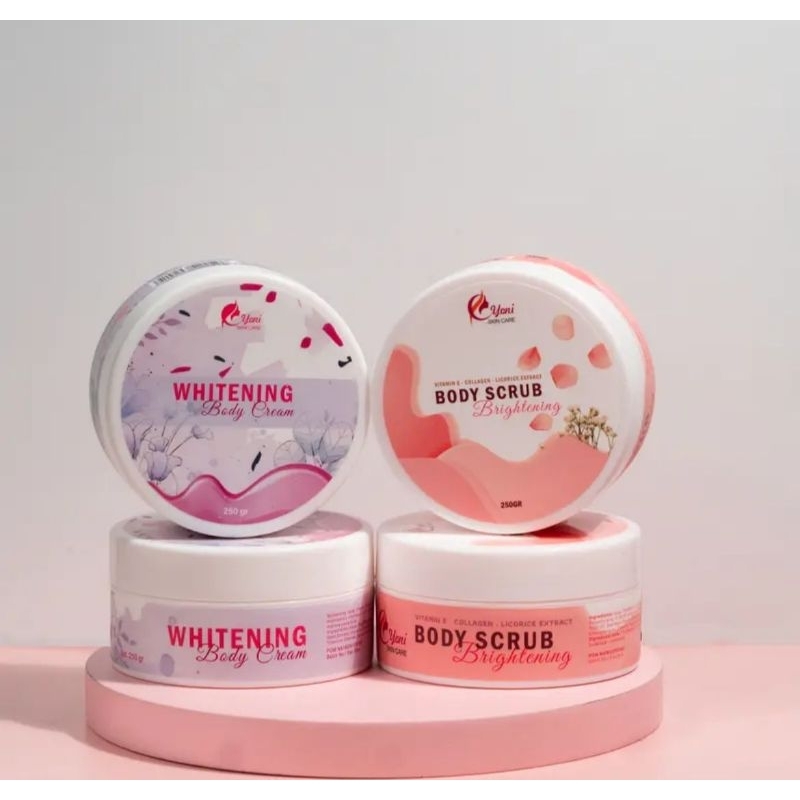 Jual YONI - KIRIM 4 PCS PAKET NYAMAN(2 BLEACHING 250g + 2 SCRUB 250g) YONISKINCARE | Shopee ...