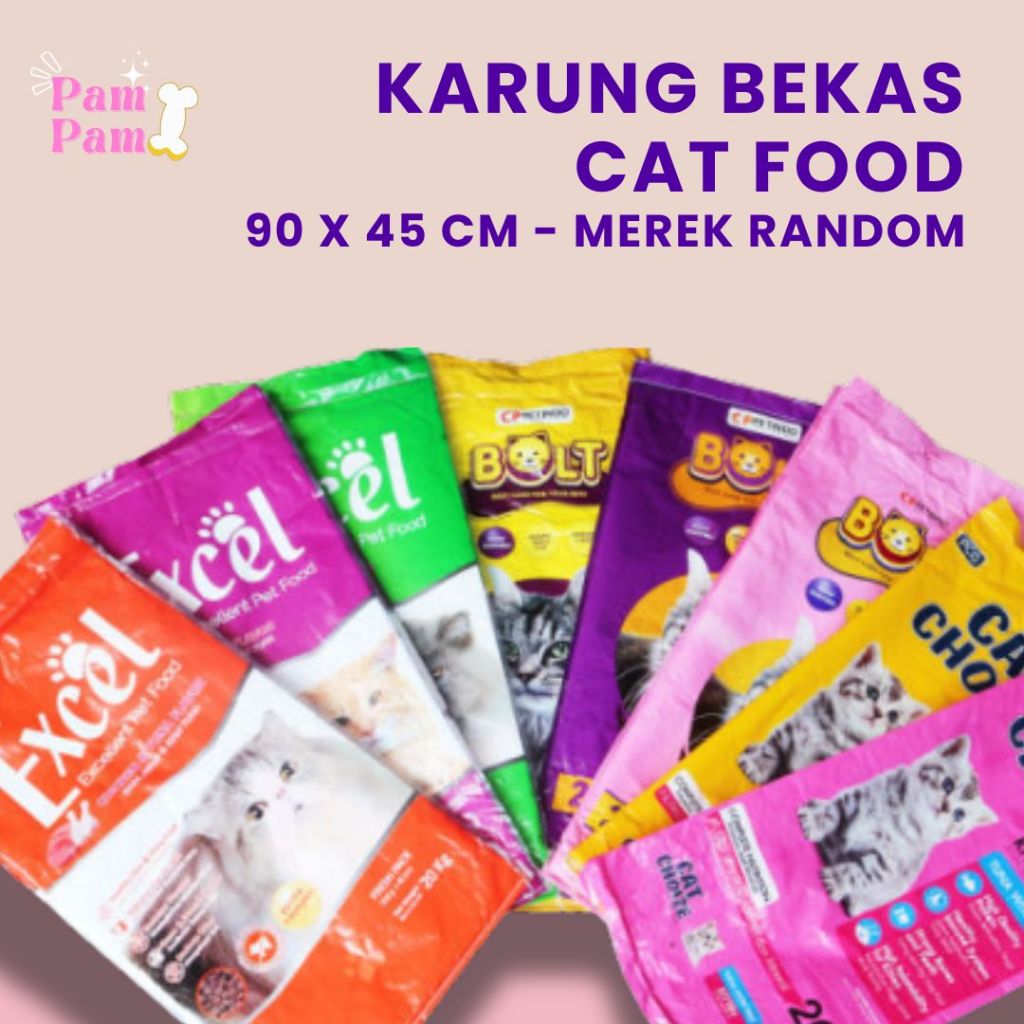 Jual Karung Bekas Pakan Kucing Alas Kandang Hewan Makanan Kering Anjing ...