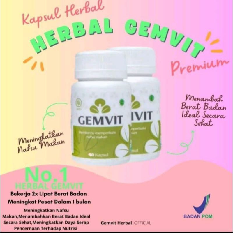 Jual suplemen penambah berat badan GEMVIT | Shopee Indonesia