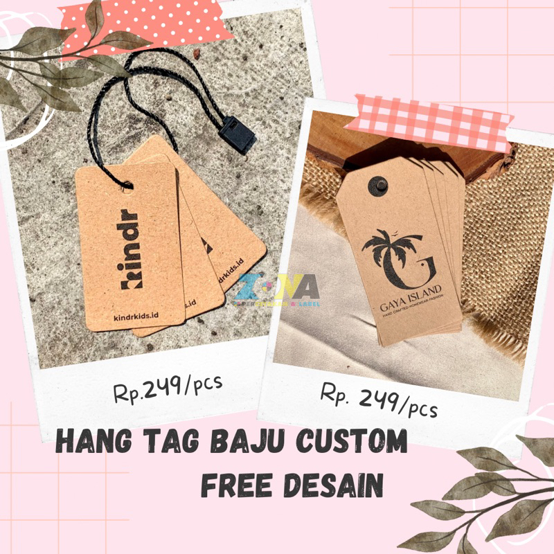 Jual Hang tag baju | hang tag label price | hang tag harga baju kaos ...