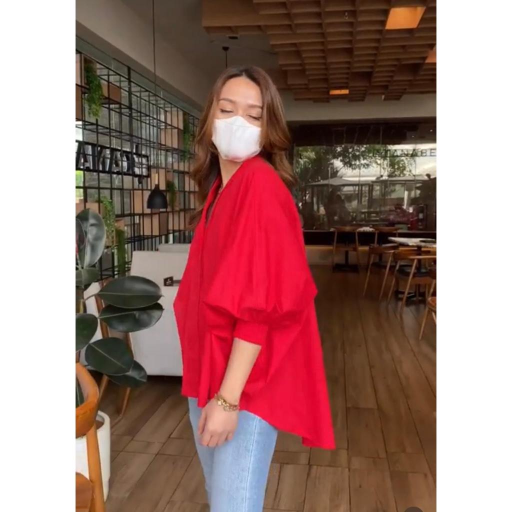 Jual KEMEJA MERAH PUTIH OVERSIZED / KEMEJA KEMERDEKAAN POLOS 17 AGUSTUS ...