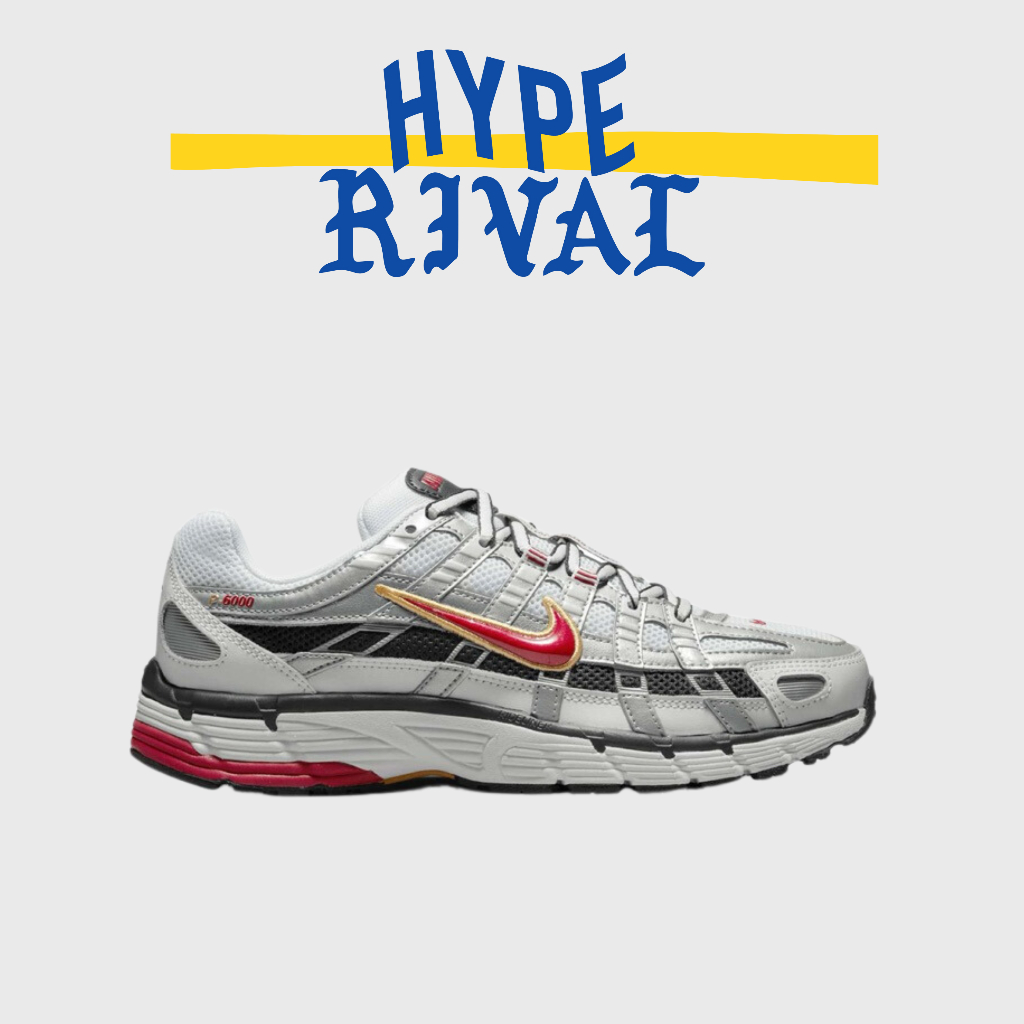 Jual Nike P-6000 Metallic Silver Varsity Red P6000 (100% Original ...