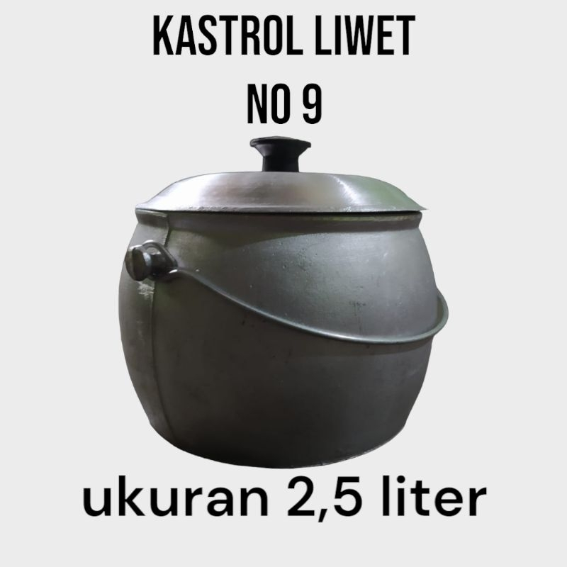Jual kastrol panci liwet 2 liter/castrol no 10 alumunium tebal kastrol ...