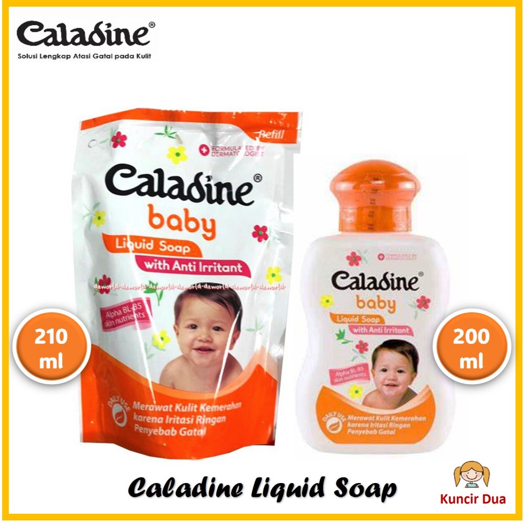 Jual Sabun Cair Bayi Caladine / Caladine Liquid Soap Pouch 210ml Bottle ...