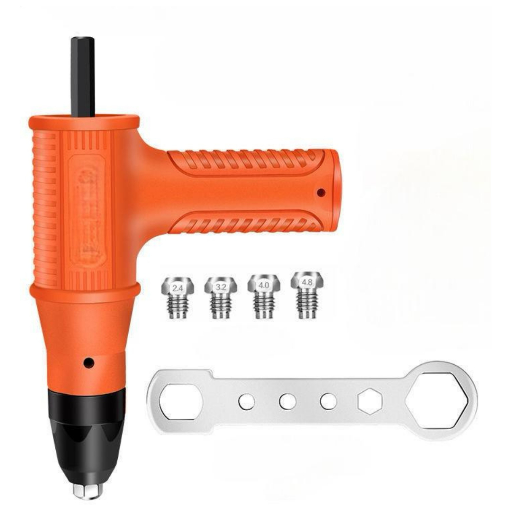 Jual Adapter Bor Ke Alat Rivet Model Tembak Body PVC ABS Orange Muda ...