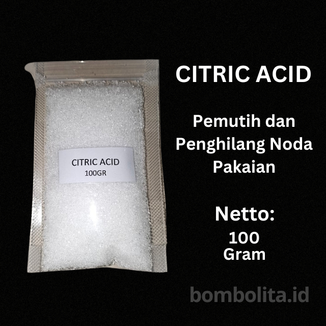 Jual Citric Acid / Citrun / Asam Sitrat Pembersih Pakaian 100gr ...