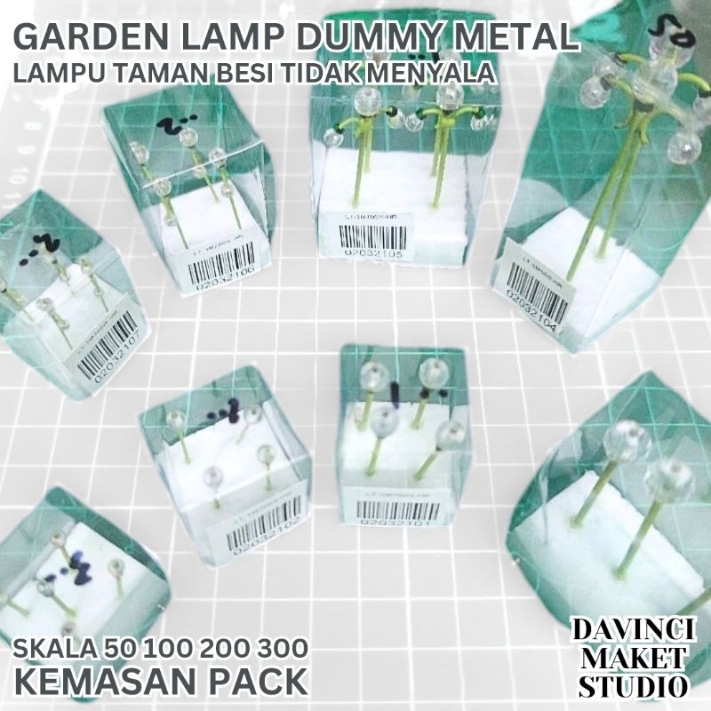 Jual (Pack Besi) Miniatur Lampu Taman Besi Maket Diorama - Park Street ...