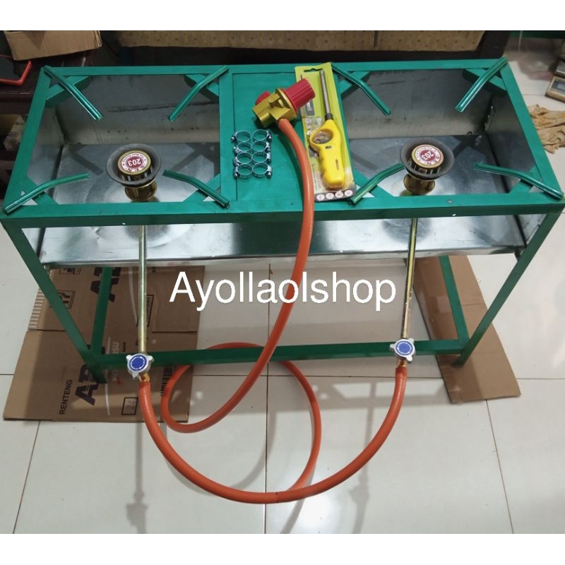 Jual Kompor Semawar 203 Komplit + Rangka 2 Tungku | Shopee Indonesia