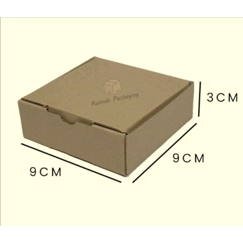 Jual Dus Kotak Mini 9x9cm packing per pc | Shopee Indonesia