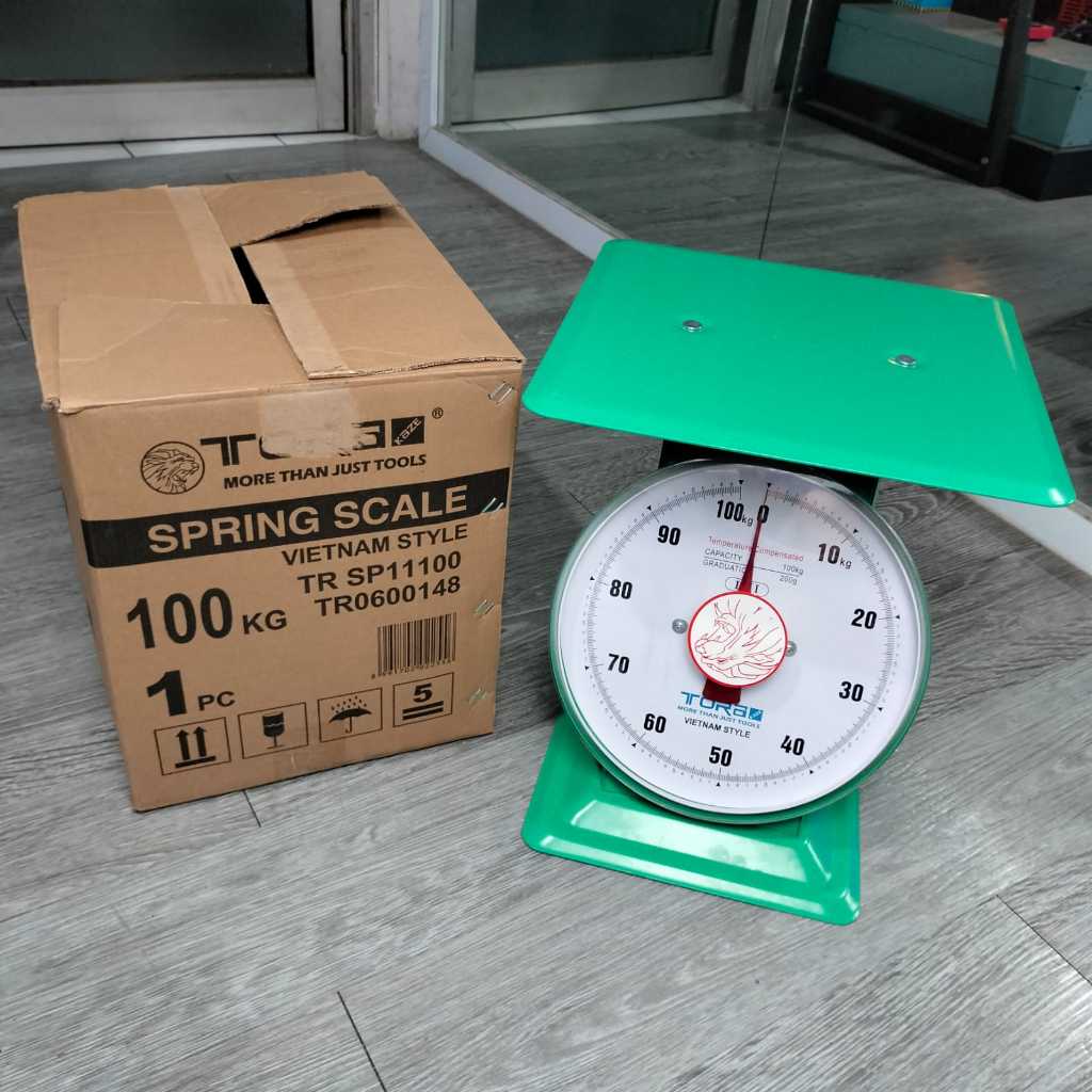 Jual Timbangan analog jarum 100kg / timbangan nhon hoa MONAKE 100kg NON HOA MODEL | Shopee Indonesia