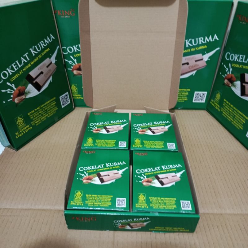 Jual Coklat Kurma/Cokelat kurma 1 dus isi 4 pack/Cokelat Hitam Manis ...