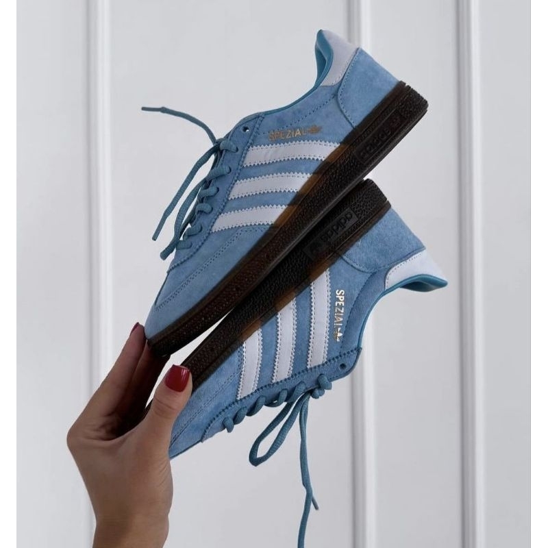Jual ADIDAS SPESIAL HANDBALL LIGHT ICE BLUE WHITE GUM | Shopee Indonesia