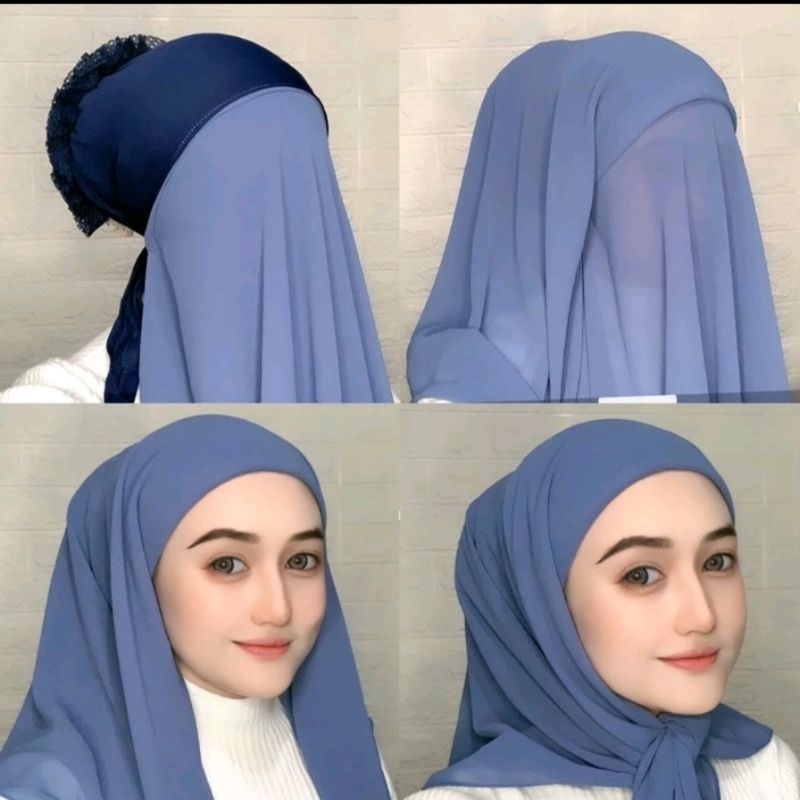 Jual HIJAB SEGI EMPAT INSTAN 2 LAYER PLUS INNER 2IN1 | SEGITIGA INSTAN INNER 2IN1 | CERUTY ...