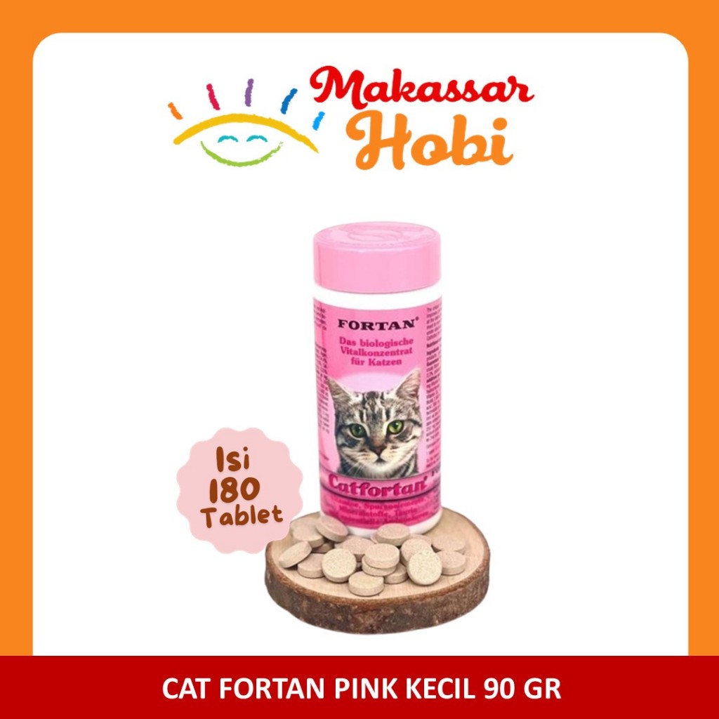 Jual Vitamin Kucing Catfortan Cat Fortan 90gr 90 gr gram Isi 180 Tablet ...