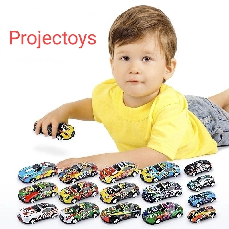 Jual Mainan Mobil Balap Racing Alloy set isi 12 pieces pull back car ...