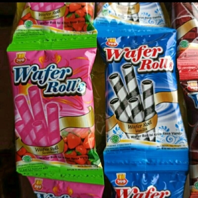 Jual Duo- wafer Rolls 12g (1 Renceng 10 pcs Wafer Renceng All Varian 10 ...