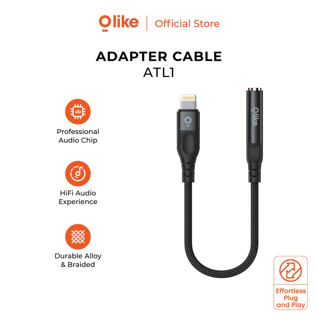 Jual OLIKE ATL1 ADAPTER CABLE GREY | Shopee Indonesia