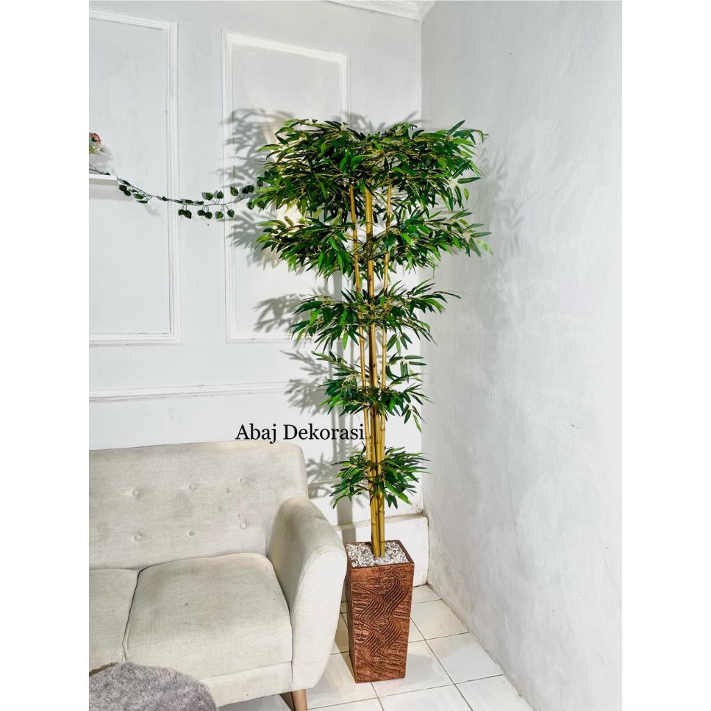 Jual Pohon bambu Artificial 2 M/Bambu Hias Pojok Rumah/Pohon Bambu ...