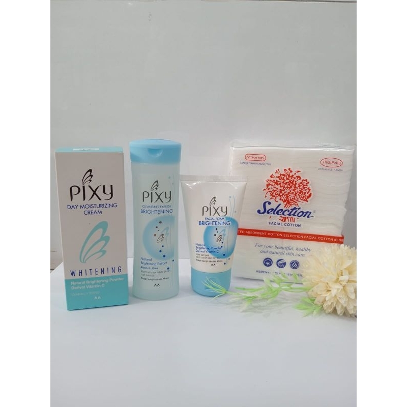 Jual [ PIXY ] Paket Hemat Day Moisturizer Whitening, Cleansing Express ...
